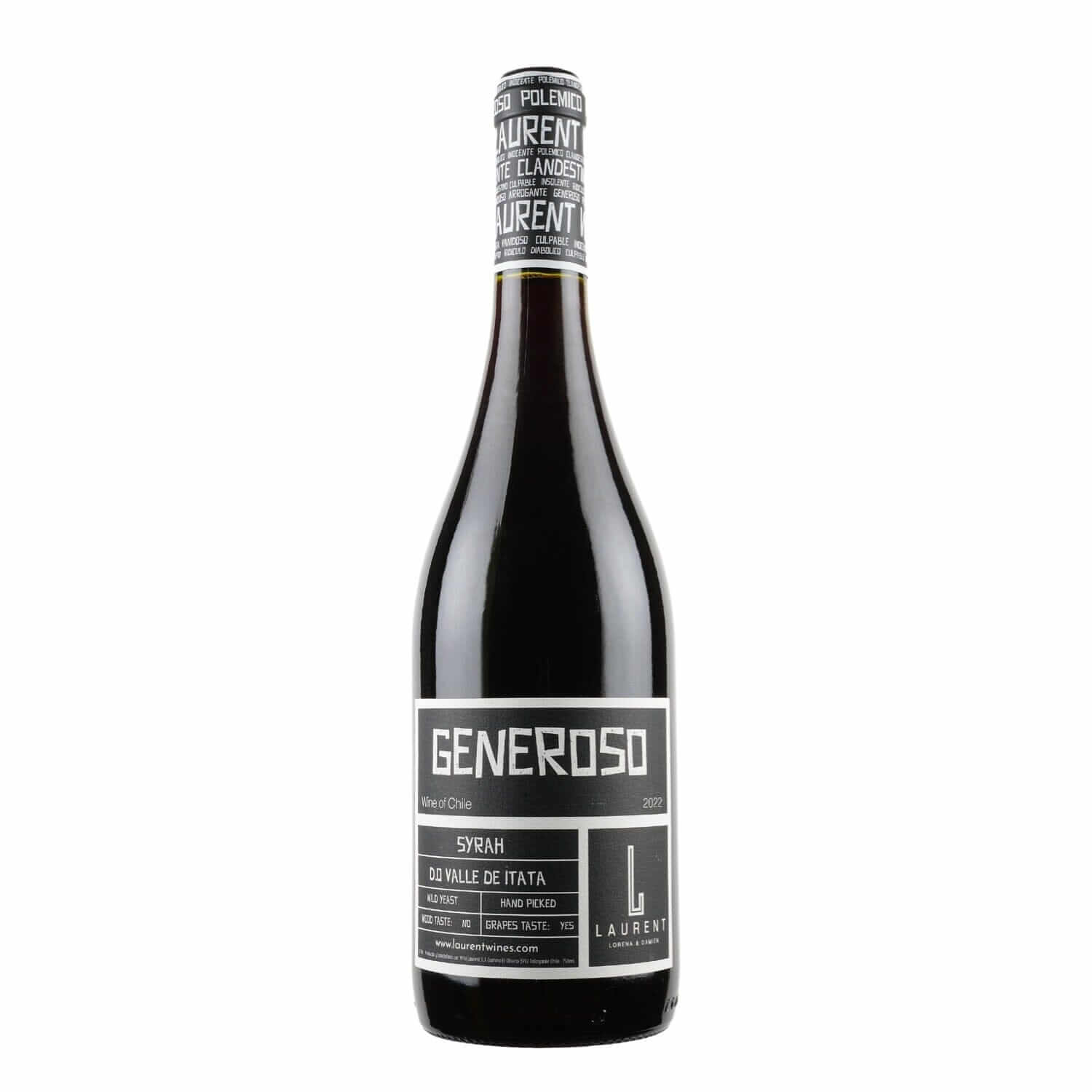 Laurent Generoso Syrah | Chilean Organic Wine